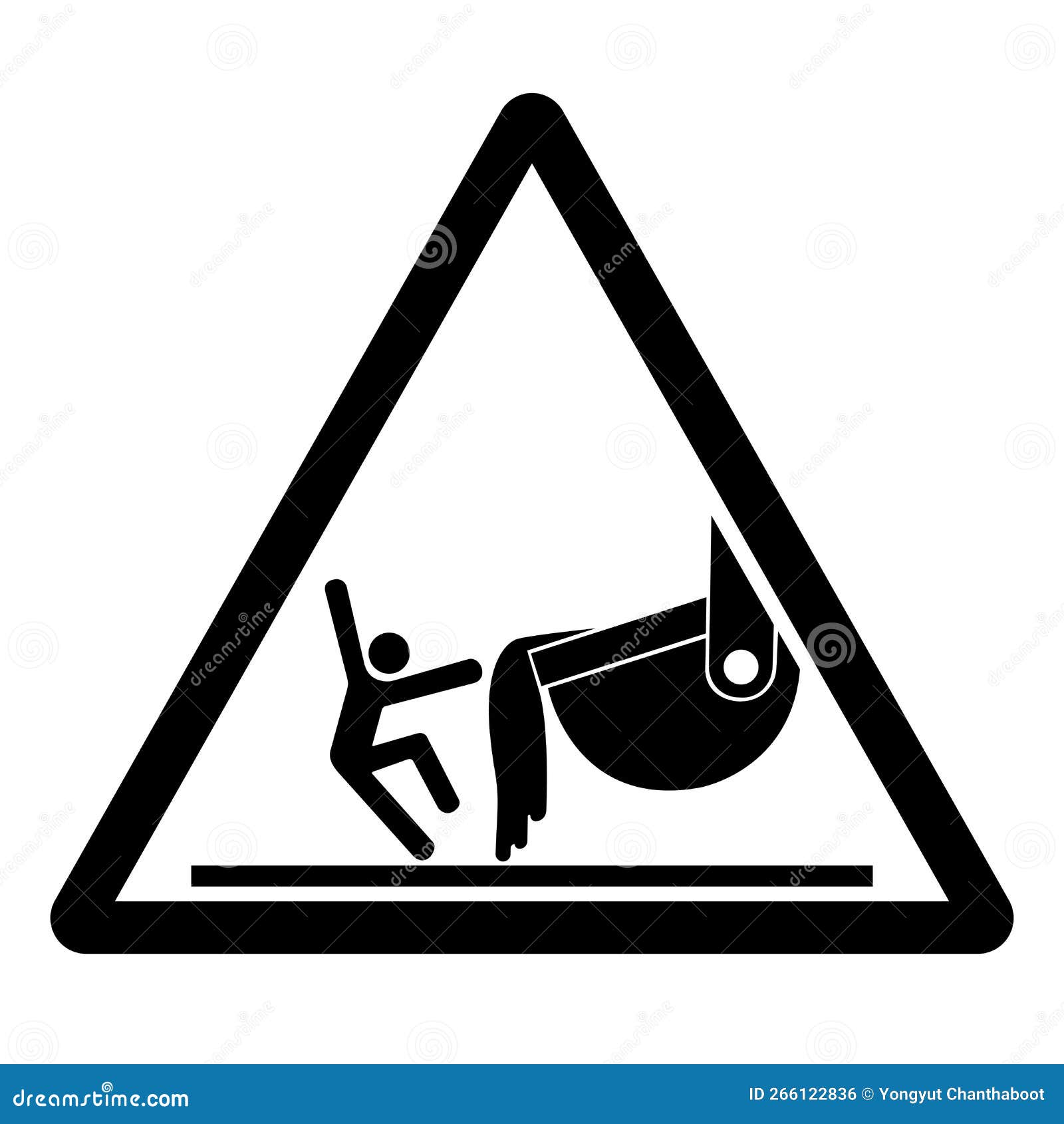 Warning Contact with Molten Material Symbol Sign ,Vector Illustration ...