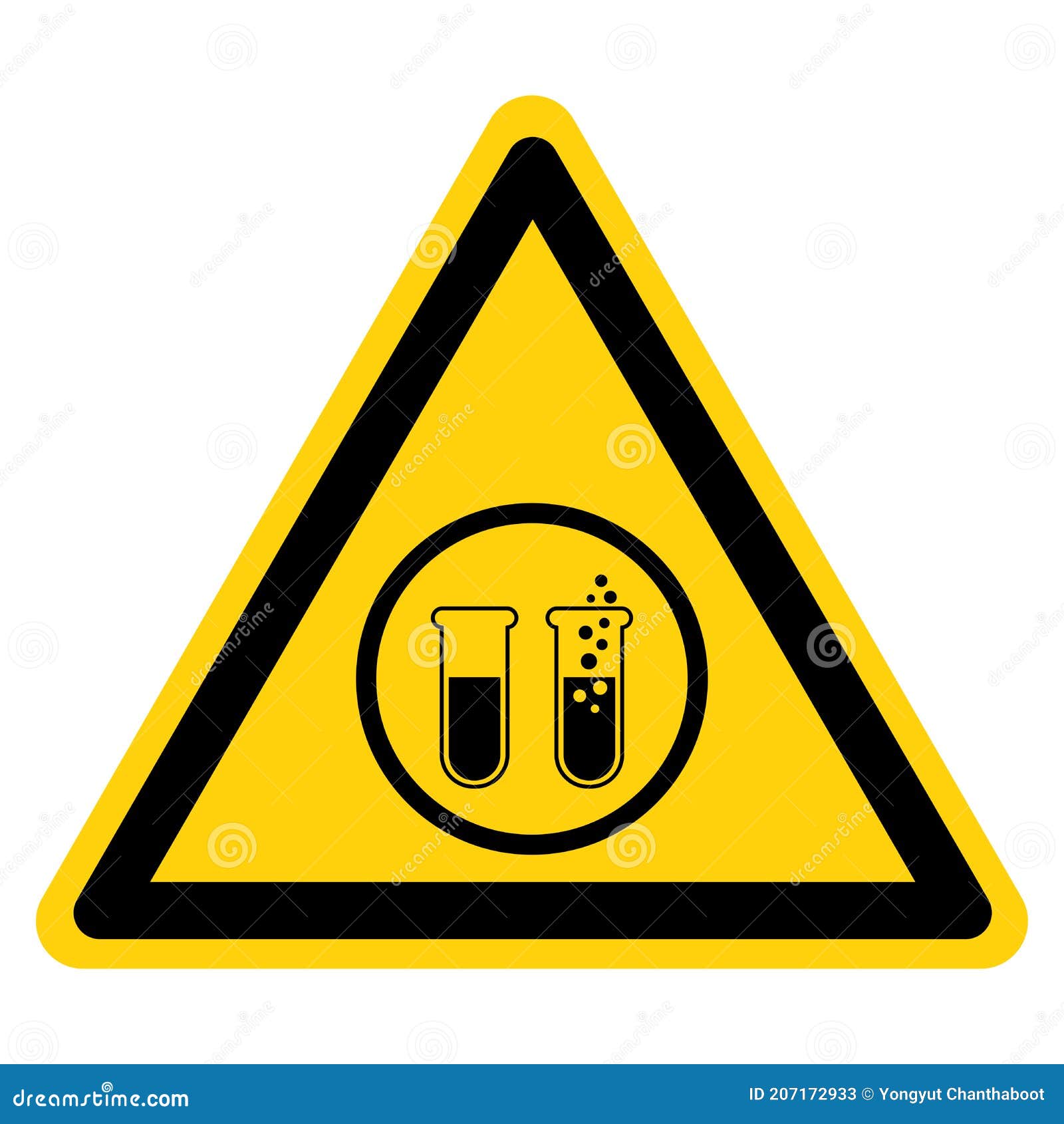 Warning CoVid-19 Safety Sign. Black On Orange Safety Sign. Broken Pixel ...
