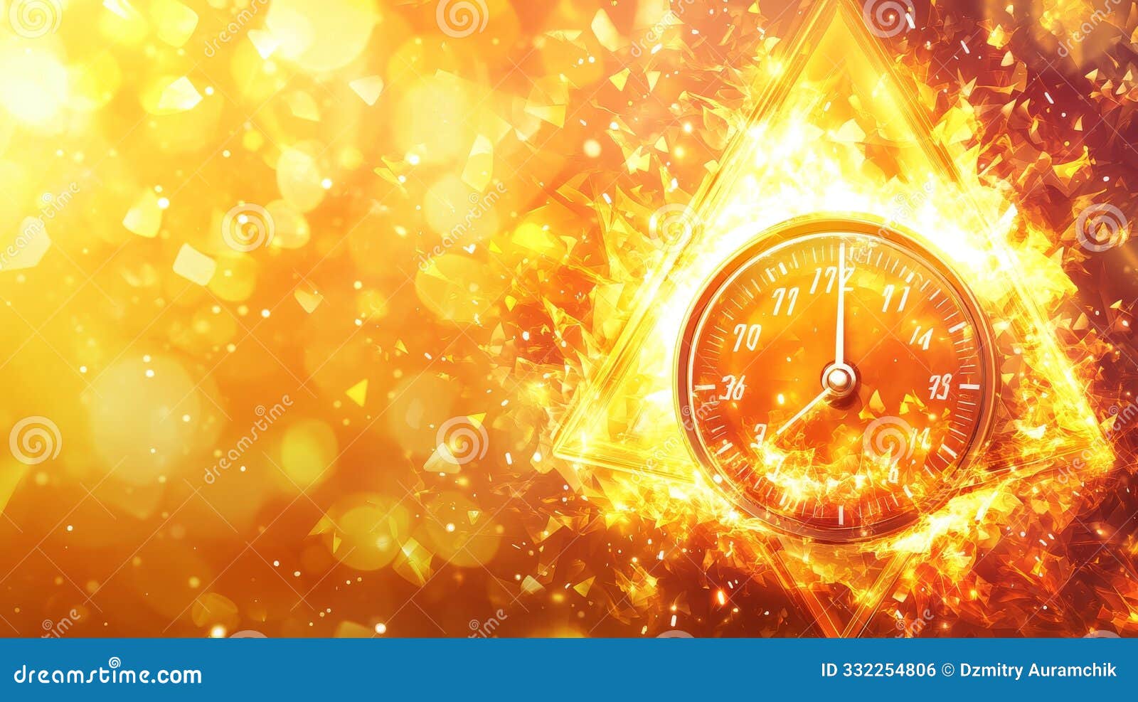 The Warning is Created Using a Yellow Triangle Sign with a Fire and ...