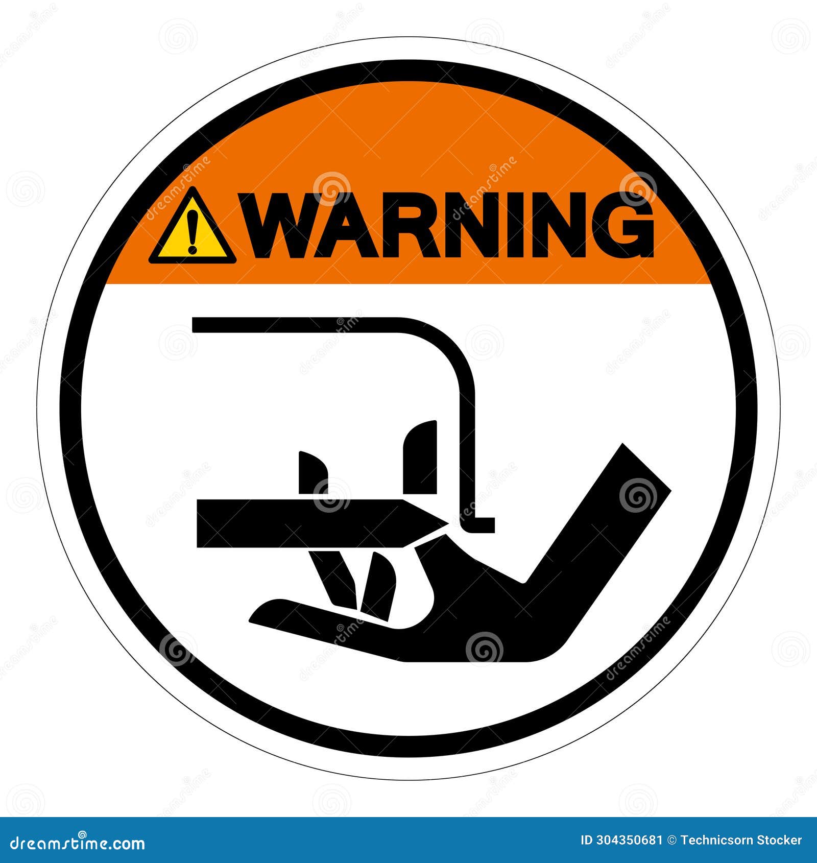 Warning Cutting Hazard Symbol Sign, Vector Illustration, Isolate on ...