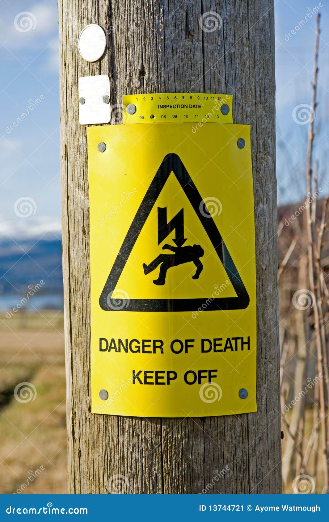 Danger Of Death Warning Sign Royalty-Free Stock Photo | CartoonDealer ...