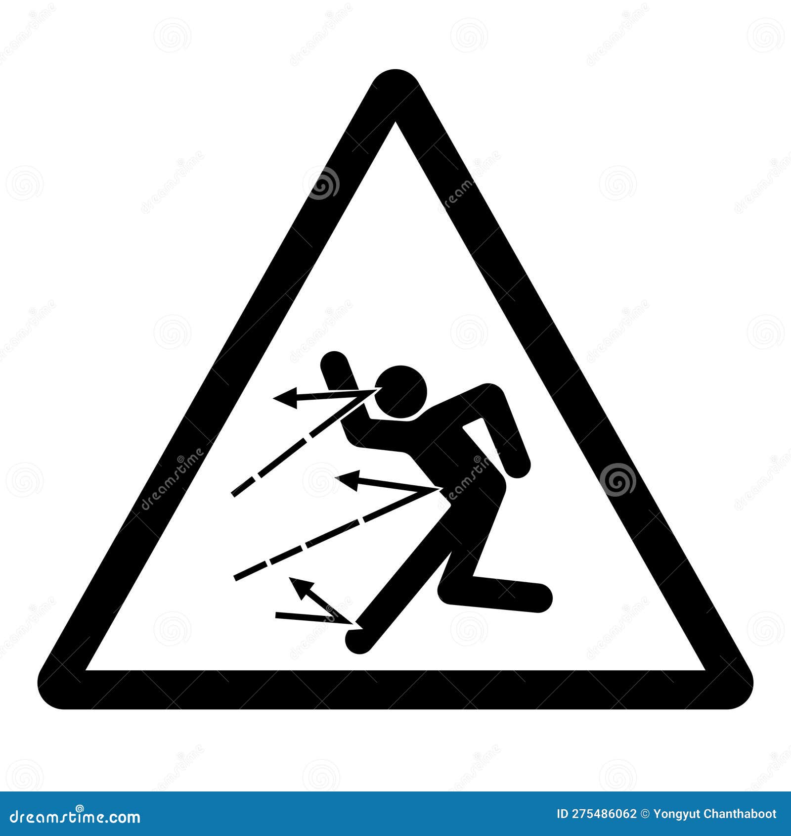 Warning Danger of Material Spattering Symbol Sign ,Vector Illustration ...