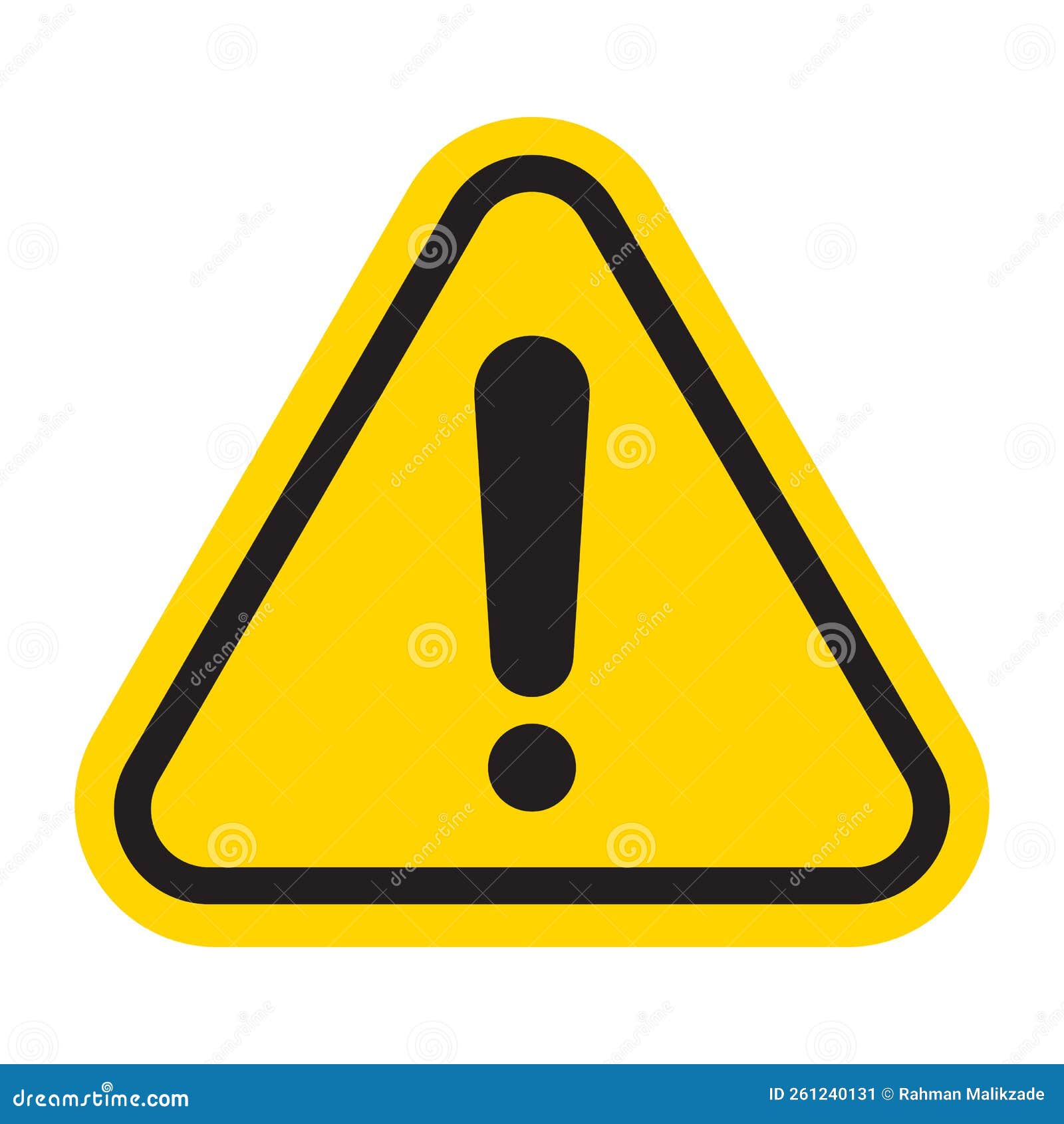 Warning or Danger Sign Icon. Attention Caution Vector Illustration ...