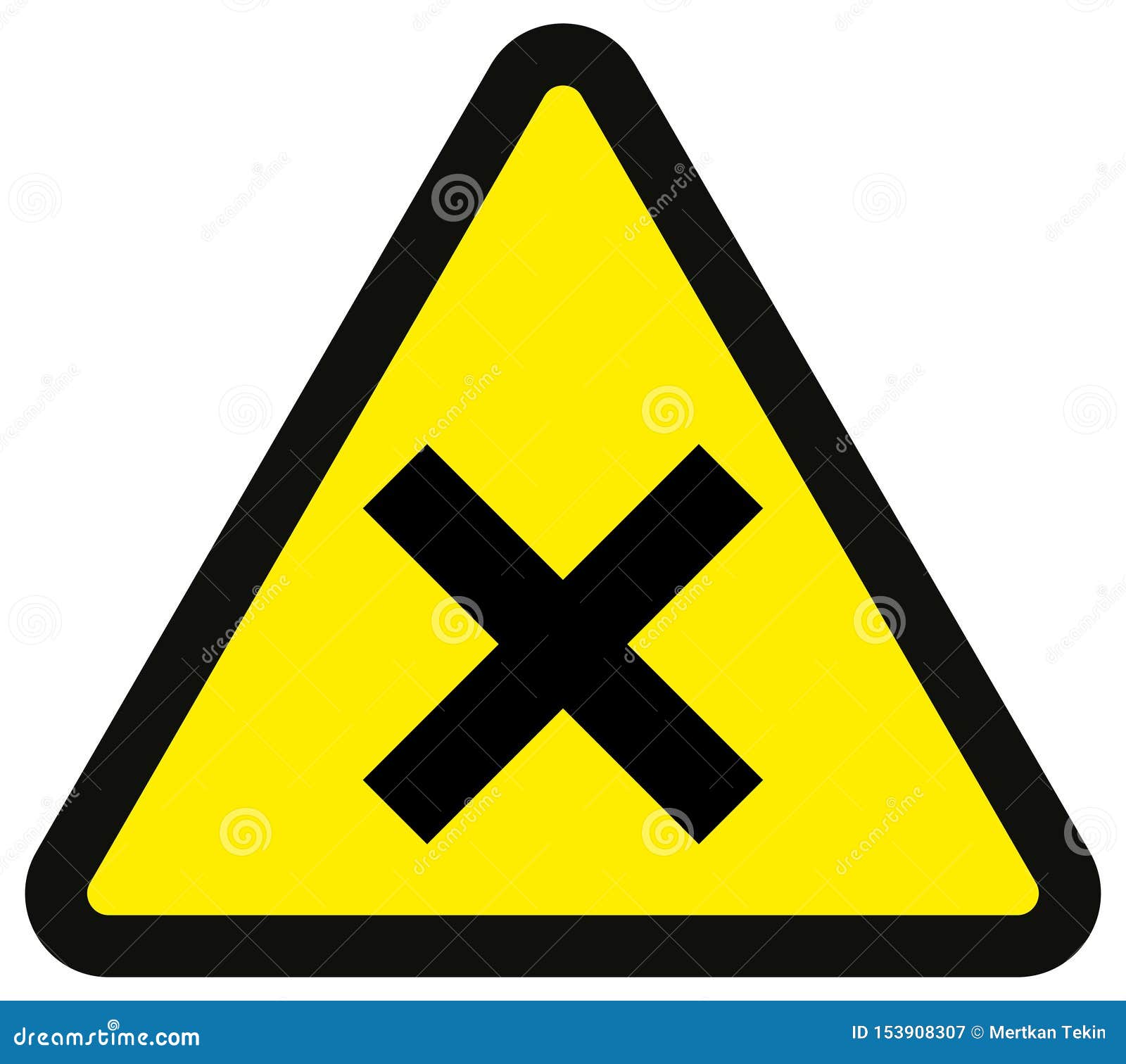 Warning Danger Sign, Rectangle and Triangle Frame Yellow and Black ...