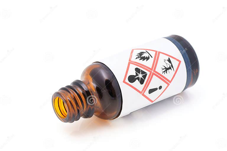 Warning for Dangerous Liquids. Stock Image - Image of burn, cautions ...