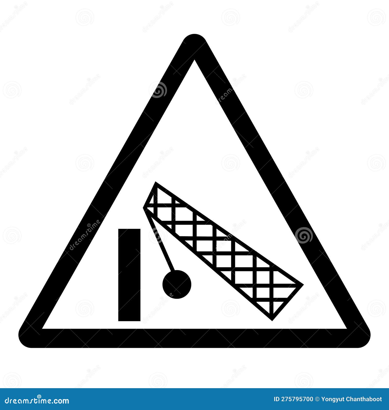 Warning Demolition Area Hazard Symbol Sign, Vector Illustration ...