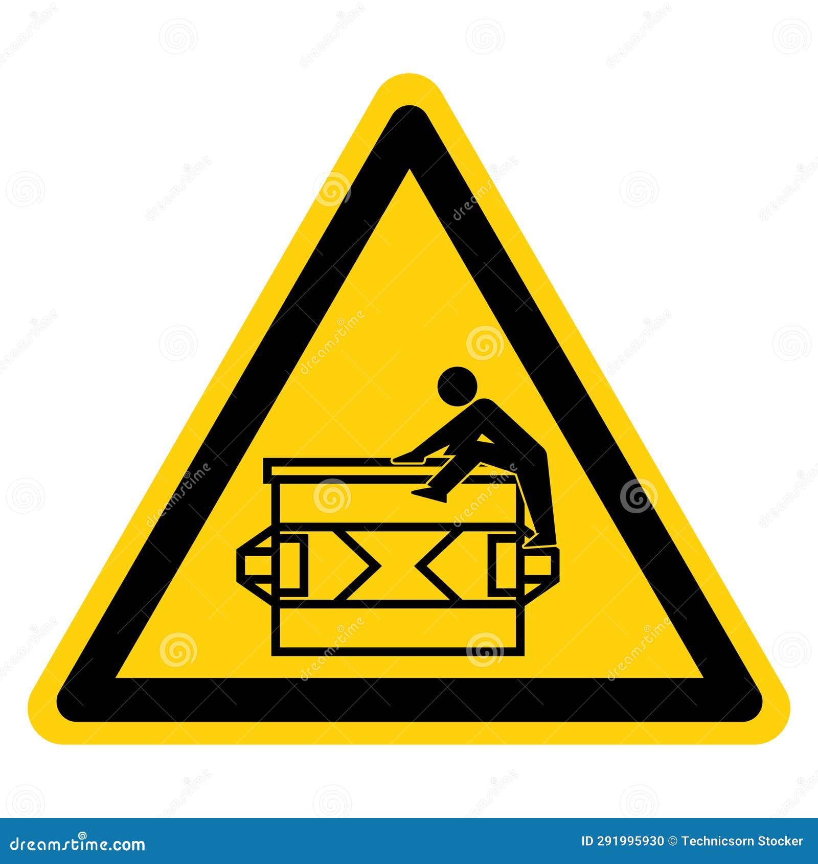 Warning Do Not Climb Symbol Sign, Vector Illustration, Isolate On White ...