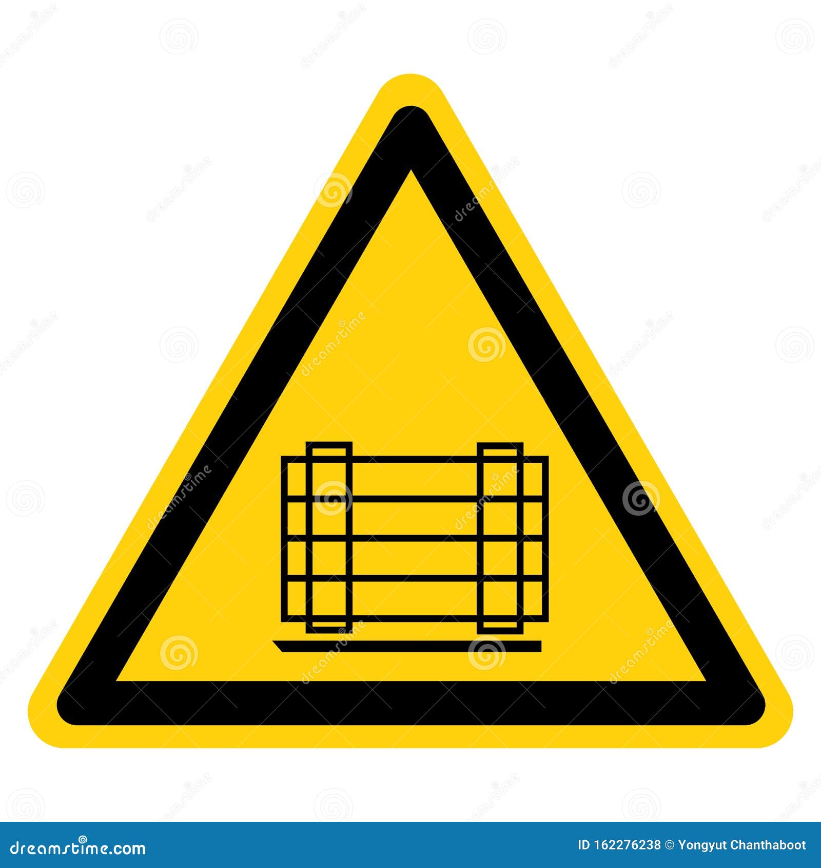 Warning Do Not Obstruct Symbol Sign, Vector Illustration, Isolate on ...