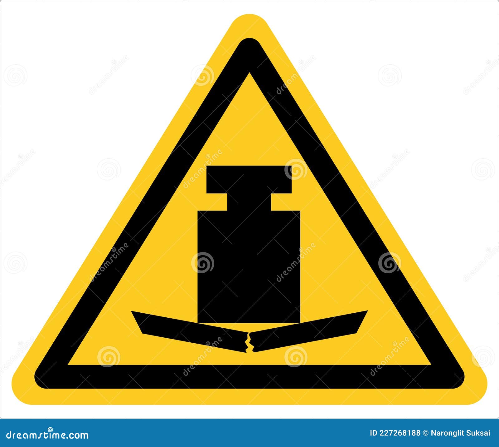 Warning, Do Not Overload the Load Stock Vector - Illustration of rough ...