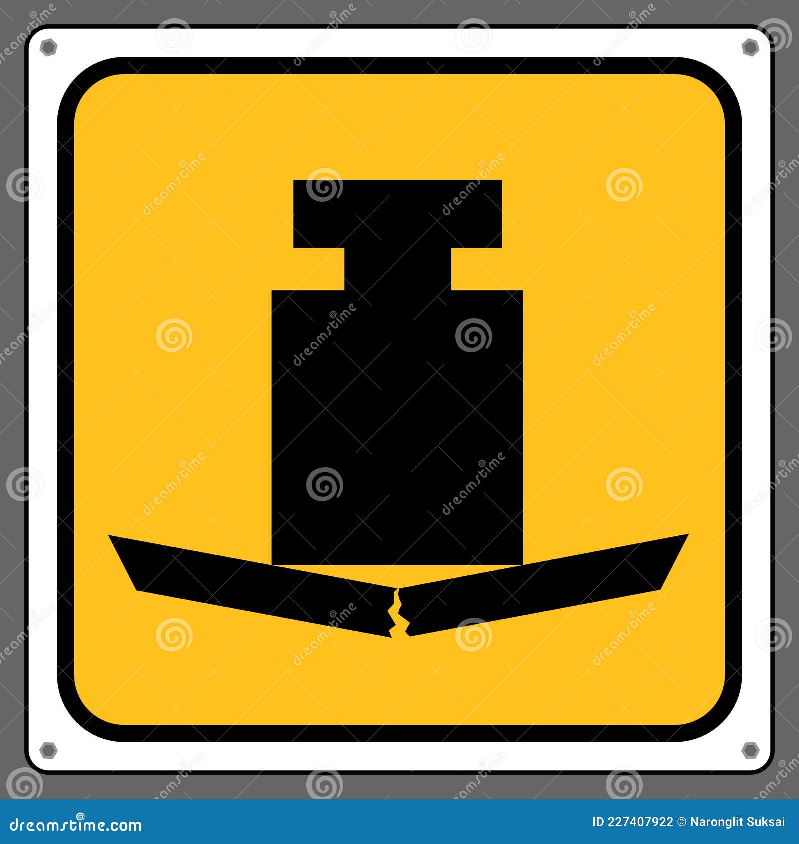 Warning, Do Not Overload the Load. Stock Vector - Illustration of ...