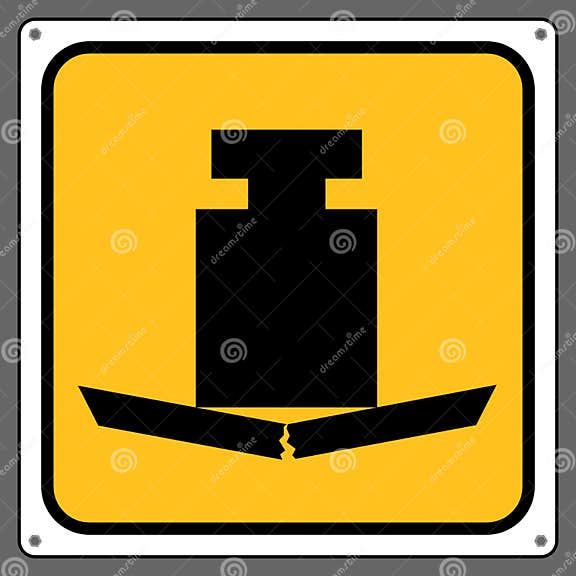 Warning, Do Not Overload the Load. Stock Vector - Illustration of ...