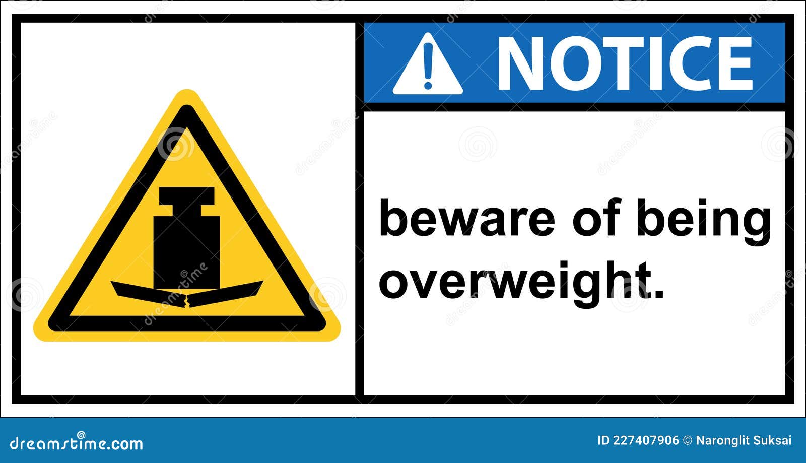 Warning, Do Not Overload the Load. Stock Vector - Illustration of ...