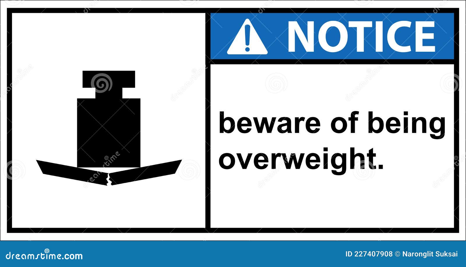 Warning, Do Not Overload the Load. Stock Vector - Illustration of care ...