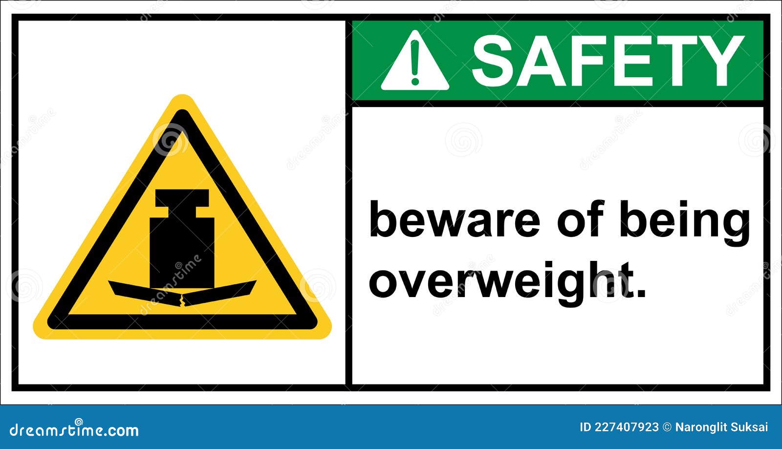 Warning, Do Not Overload the Load. Stock Vector - Illustration of load ...