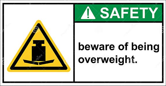 Warning, Do Not Overload the Load. Stock Vector - Illustration of load ...