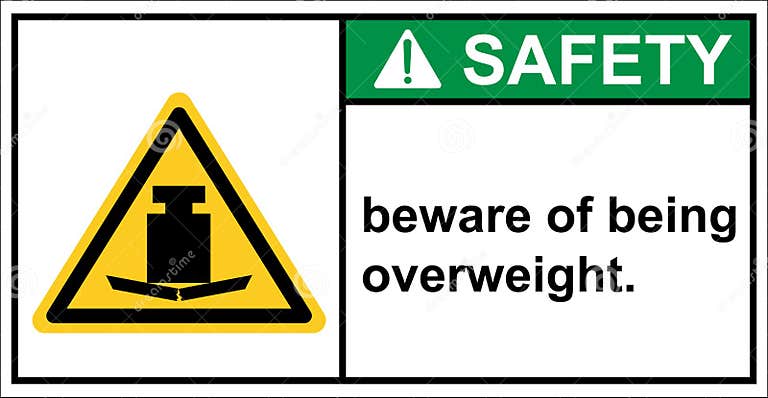 Warning, Do Not Overload the Load. Stock Vector - Illustration of load ...