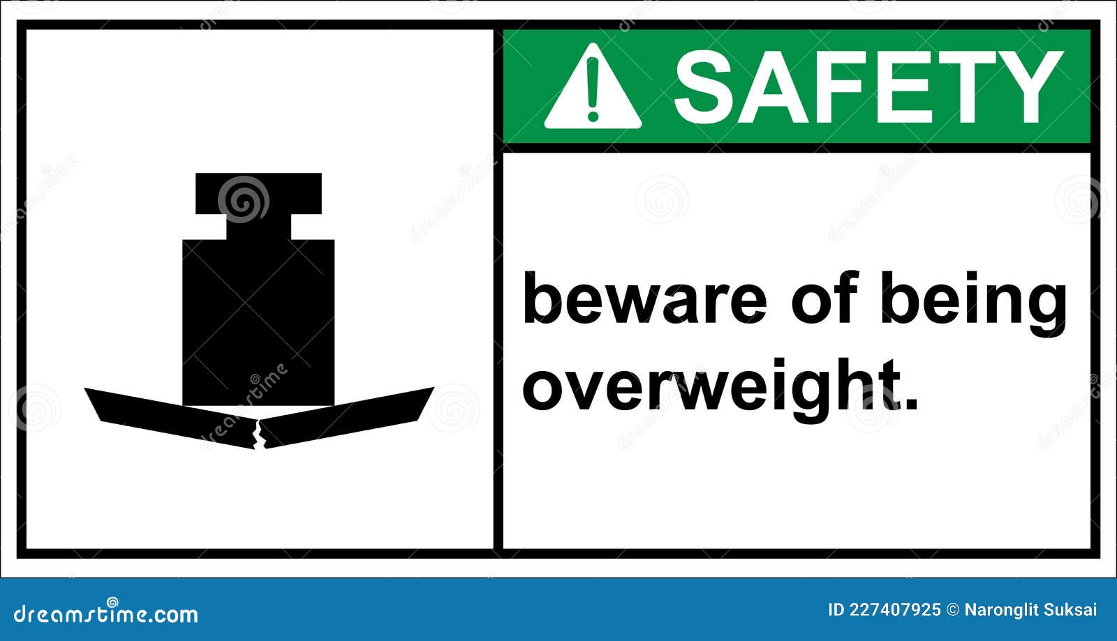 Warning, Do Not Overload the Load. Stock Vector - Illustration of ...