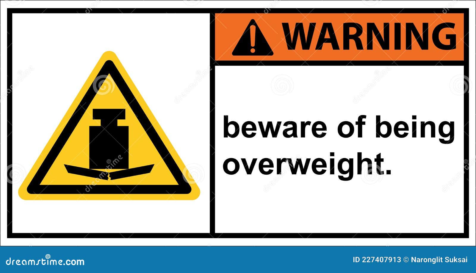 Warning, Do Not Overload the Load. Stock Vector - Illustration of ...