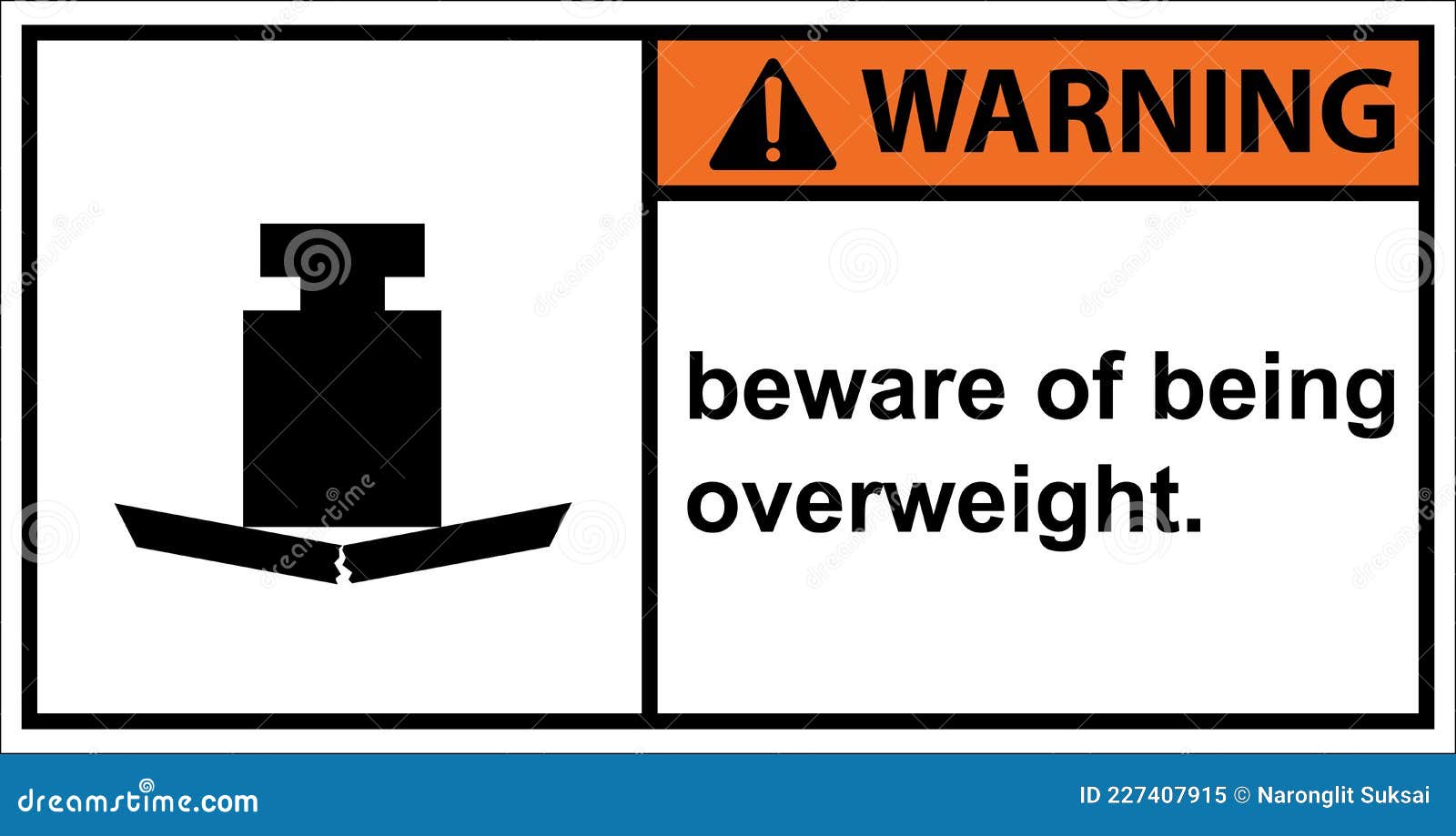 Warning, Do Not Overload the Load. Stock Vector - Illustration of ...