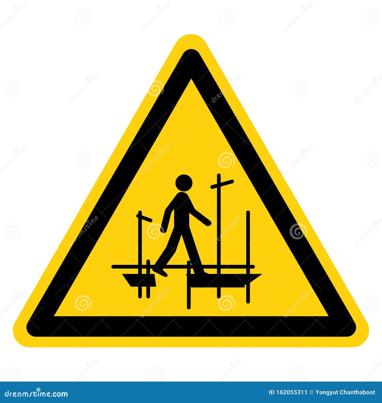Warning Do Not Use Scaffolding Incomplete Symbol Sign, Vector ...