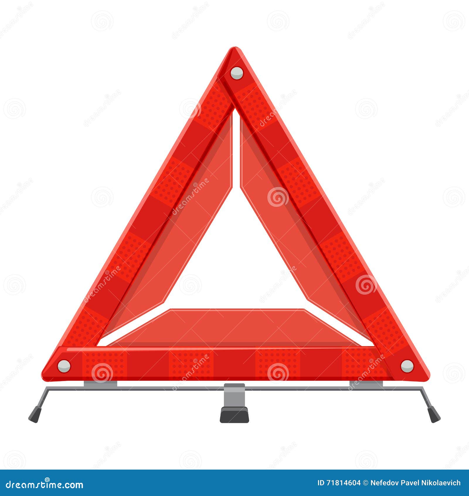 Warning Emergency Triangle Illustration Isolated on White Background ...