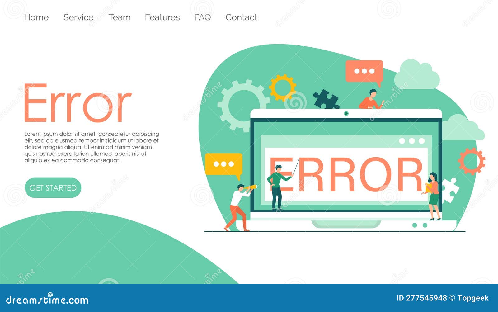 Warning Error Concept, Internet Failure Screen on Computer, Page ...