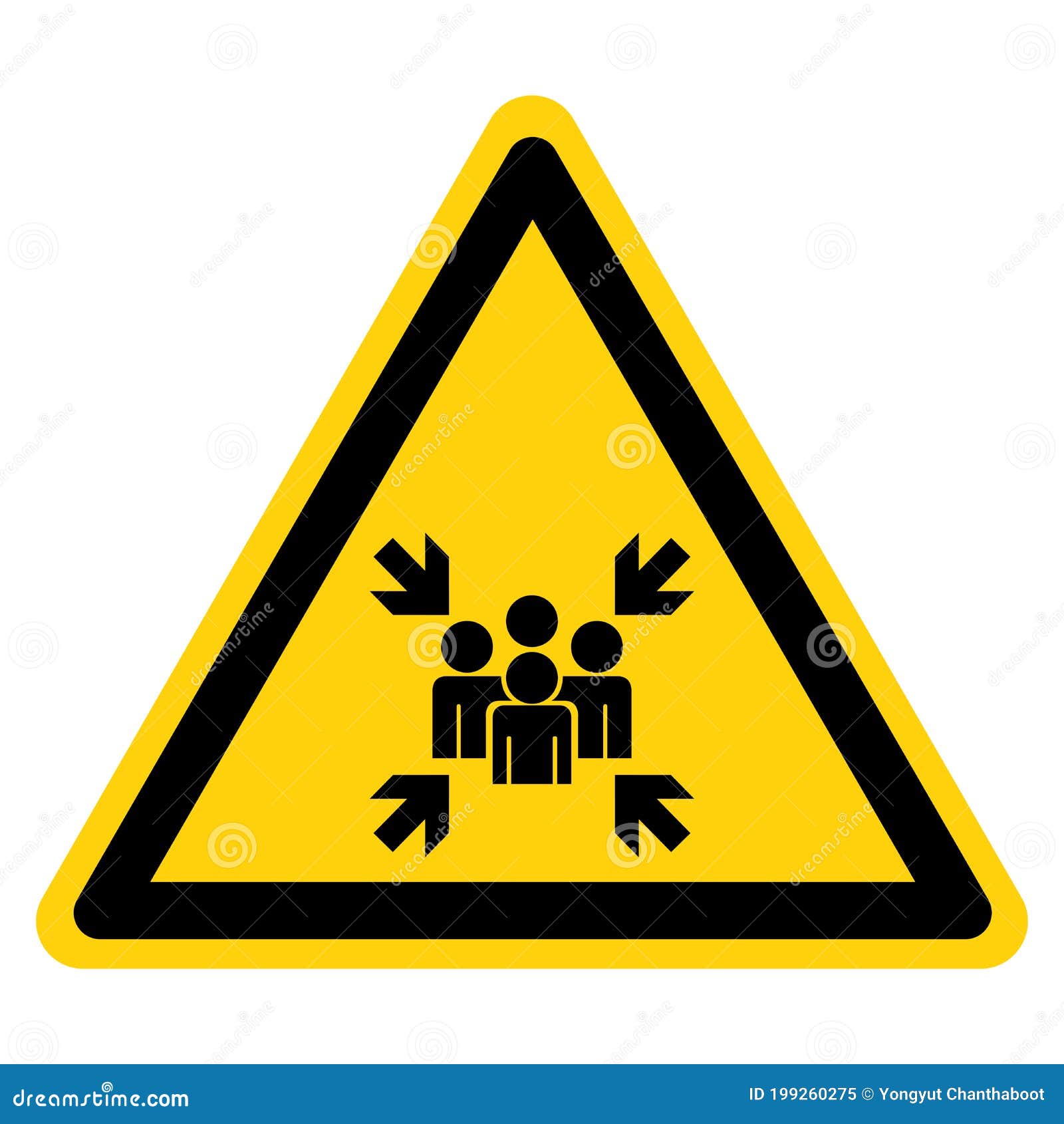 Warning Evacuation Assembly Point Symbol Sign, Vector Illustration ...