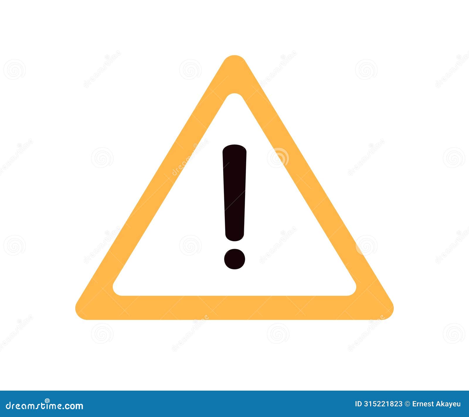 Warning Exclamation Mark, Triangle Sign. Beware of Danger, Security and ...
