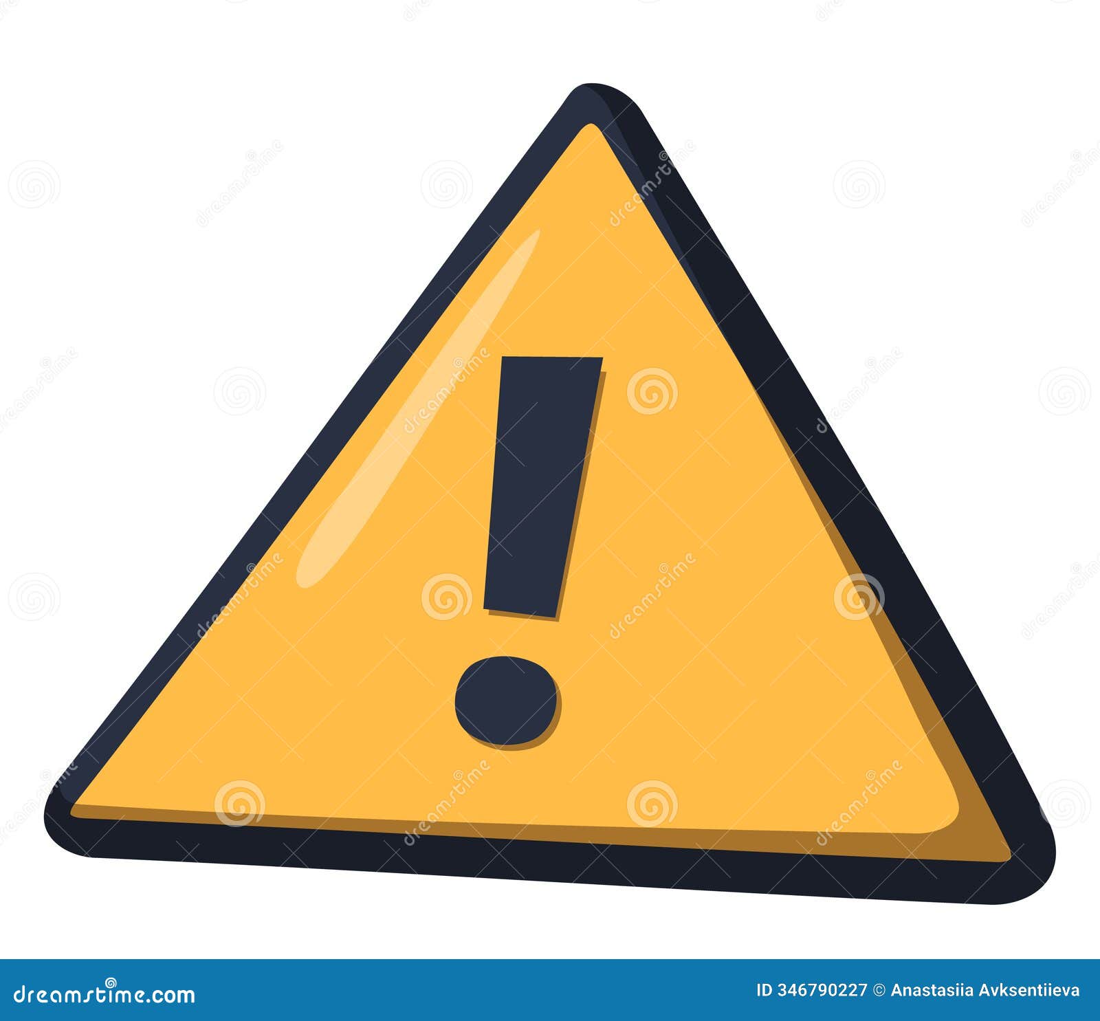 Warning Exclamation Mark, Triangle Sign. Beware of Danger, Security and ...