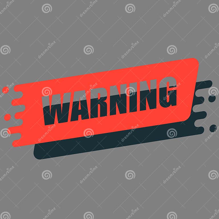 Warning, Expression Pop Art. Comic Speech Bubble. Stock Vector ...
