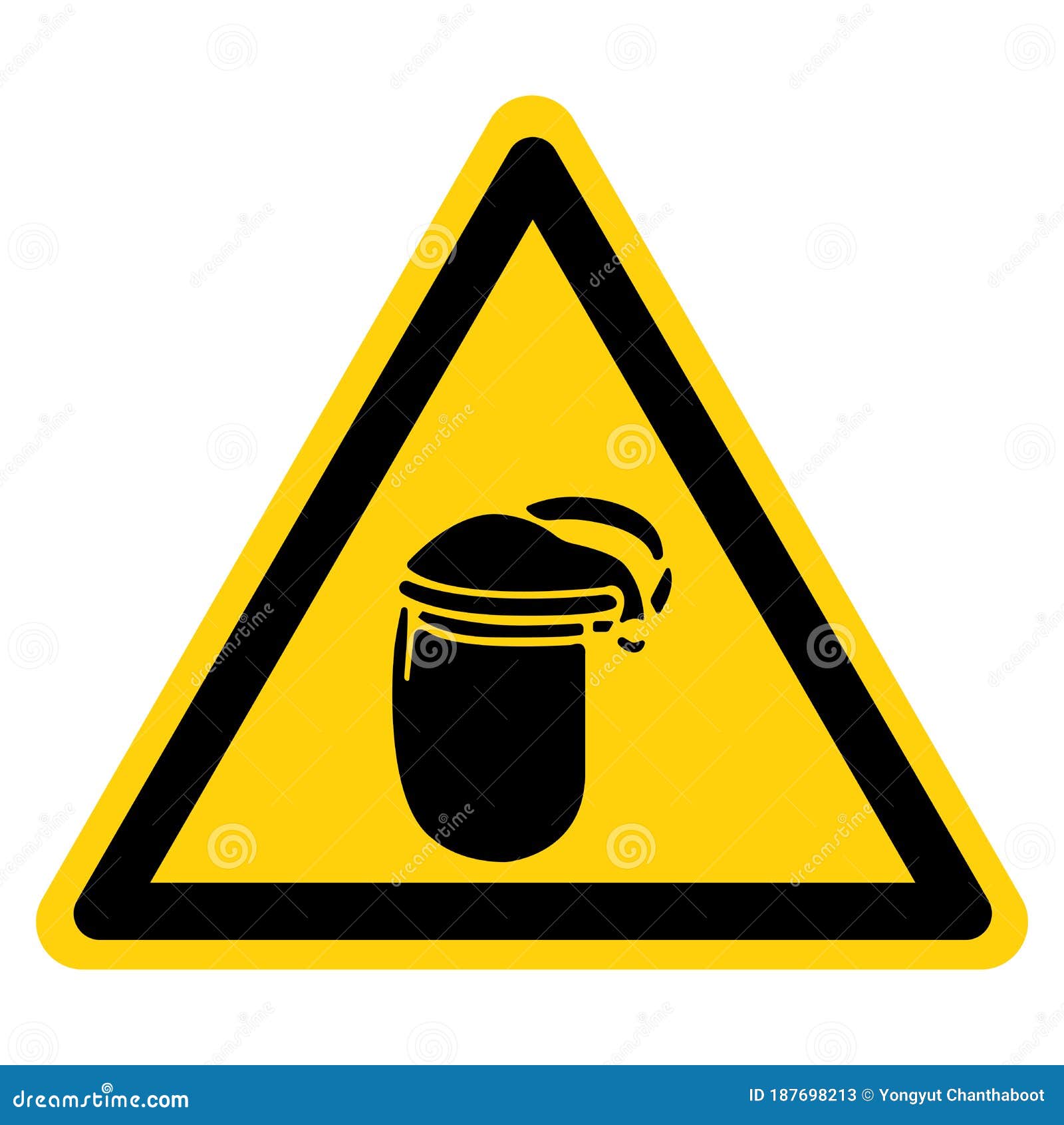 Warning Face Protection Symbol Sign, Vector Illustration, Isolate on ...