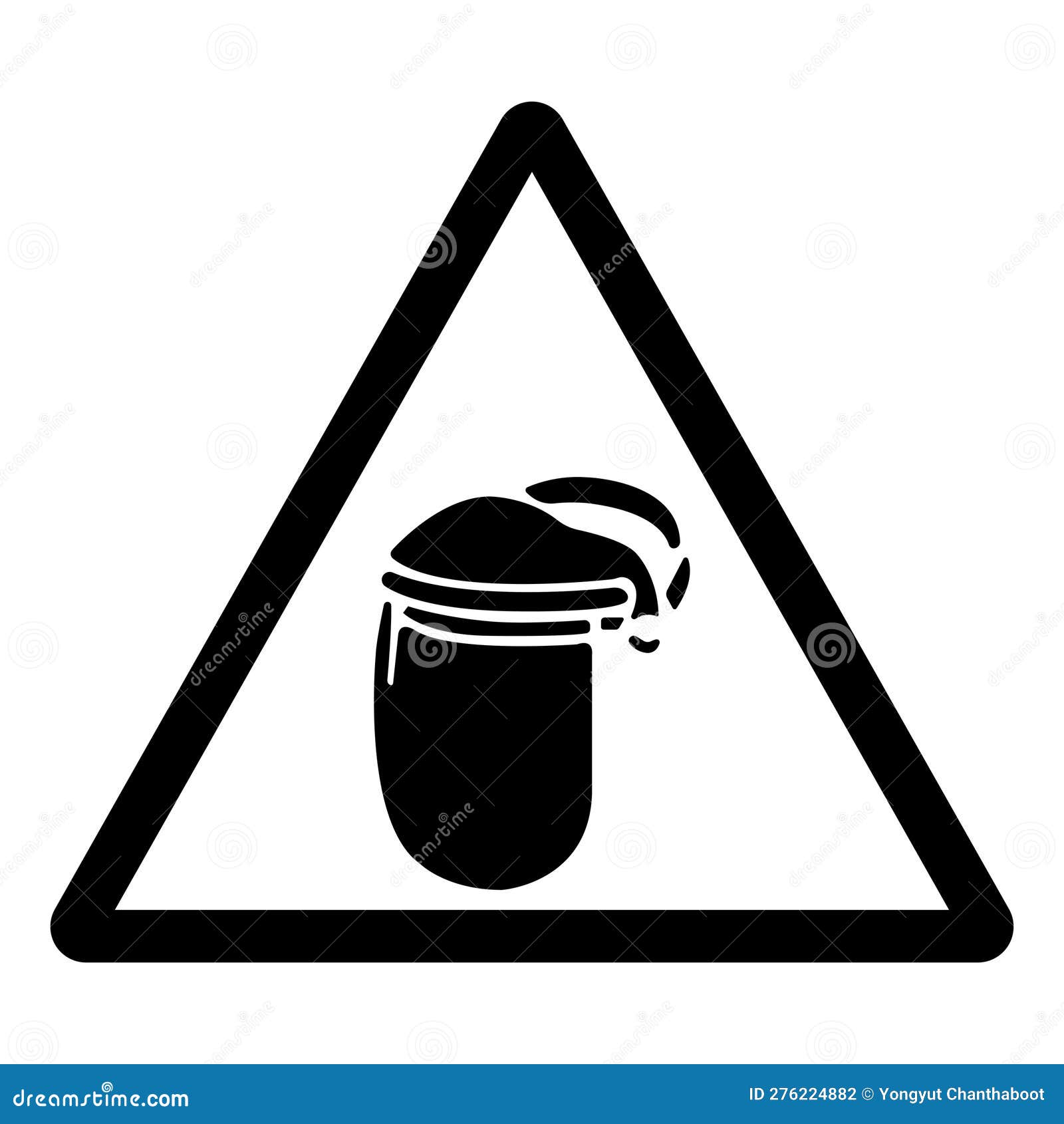 Warning Face Protection Symbol Sign, Vector Illustration, Isolate on ...