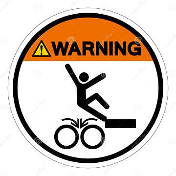 Warning Falling of Rollers Hazard Symbol Sign, Vector Illustration ...