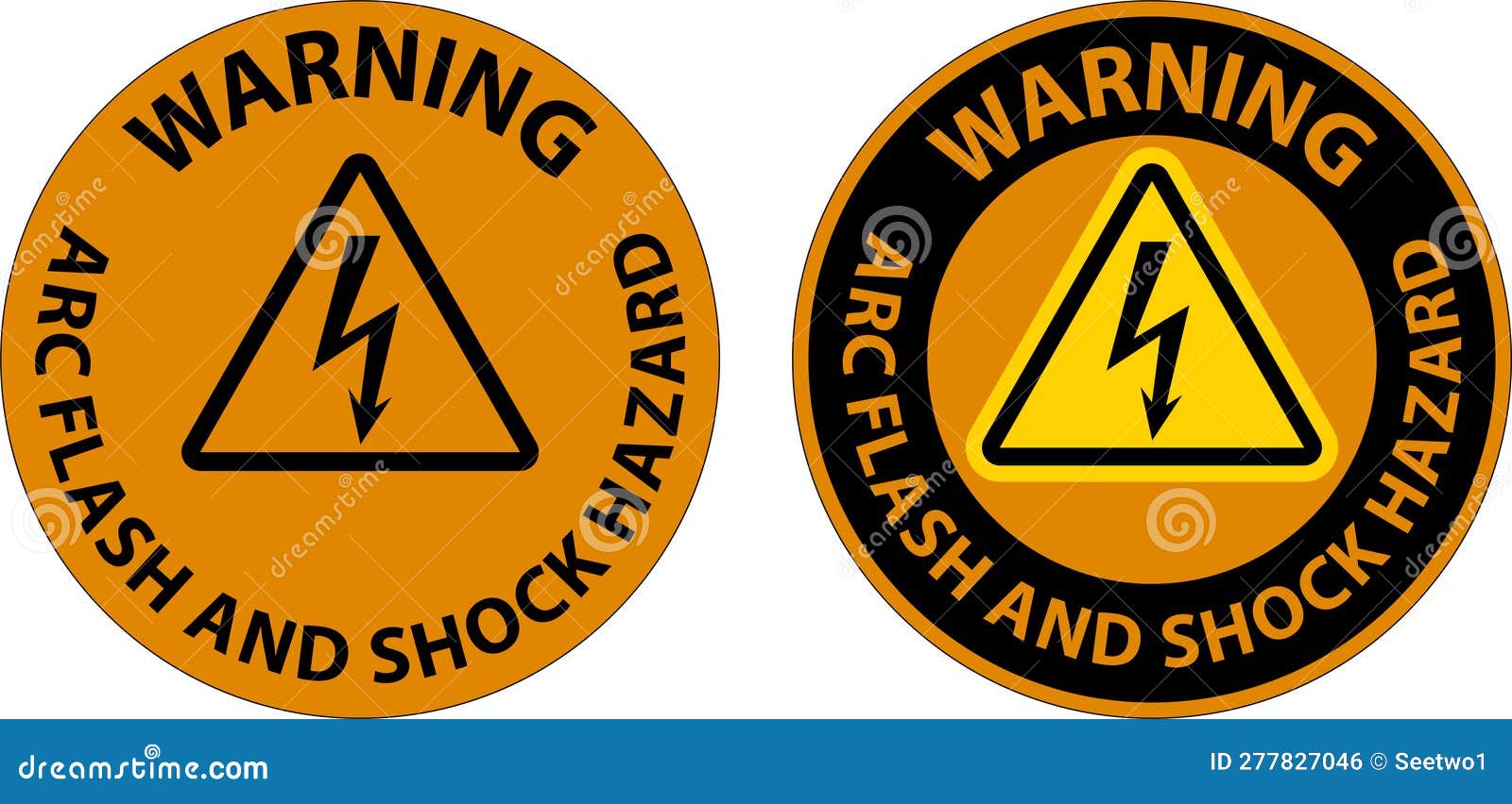 Warning Arc Flash Symbol Sign, Vector Illustration, Isolate On White ...