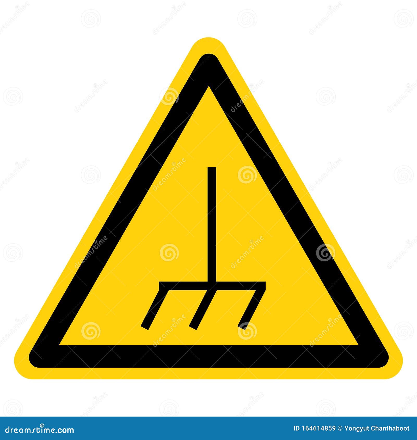 Warning Frame Chassis Symbol Sign, Vector Illustration, Isolate on ...