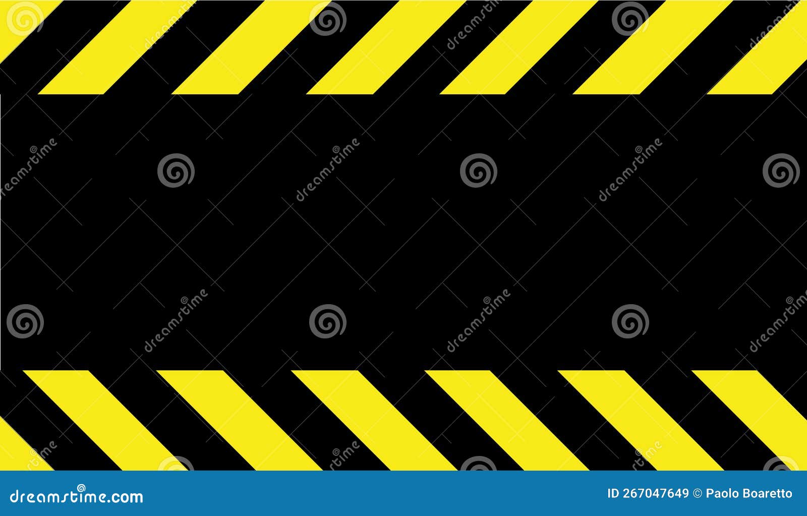 Warning Frame Grunge Yellow Black Diagonal Stripes, Vector Grunge ...