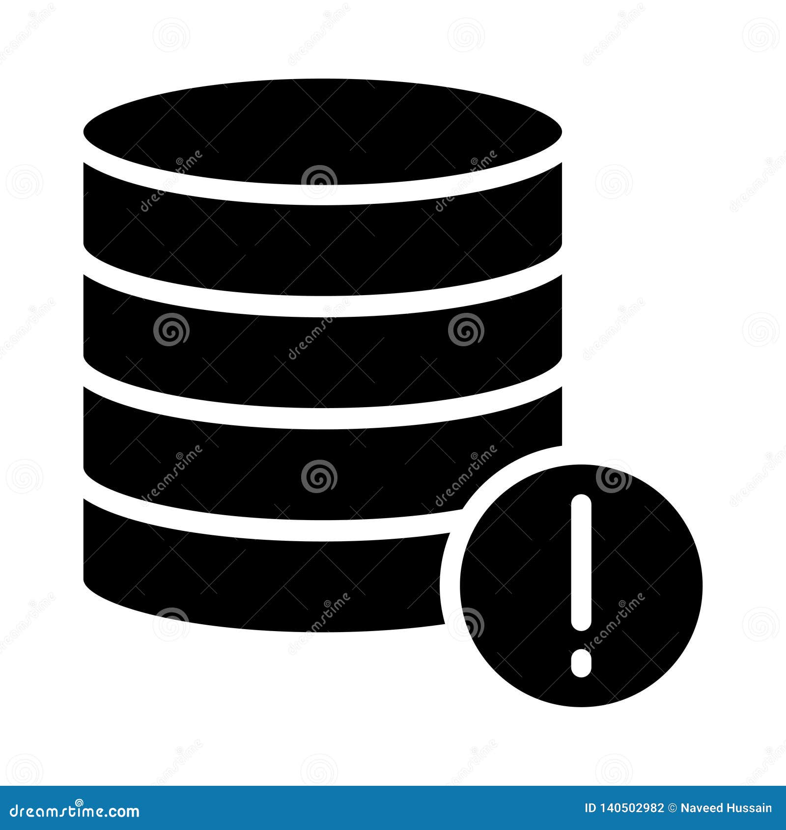Warning Glyph Flat Vector Icon Stock Vector - Illustration of ...