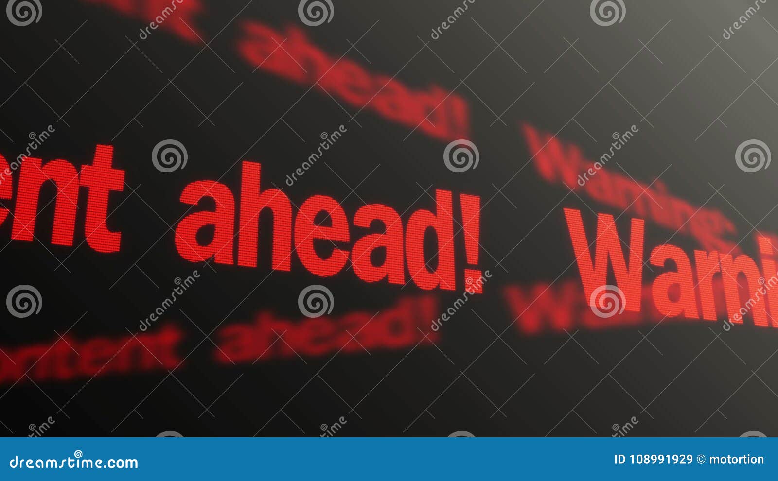 Warning, Graphic Content Ahead. Violent Content Warning Stock Video ...