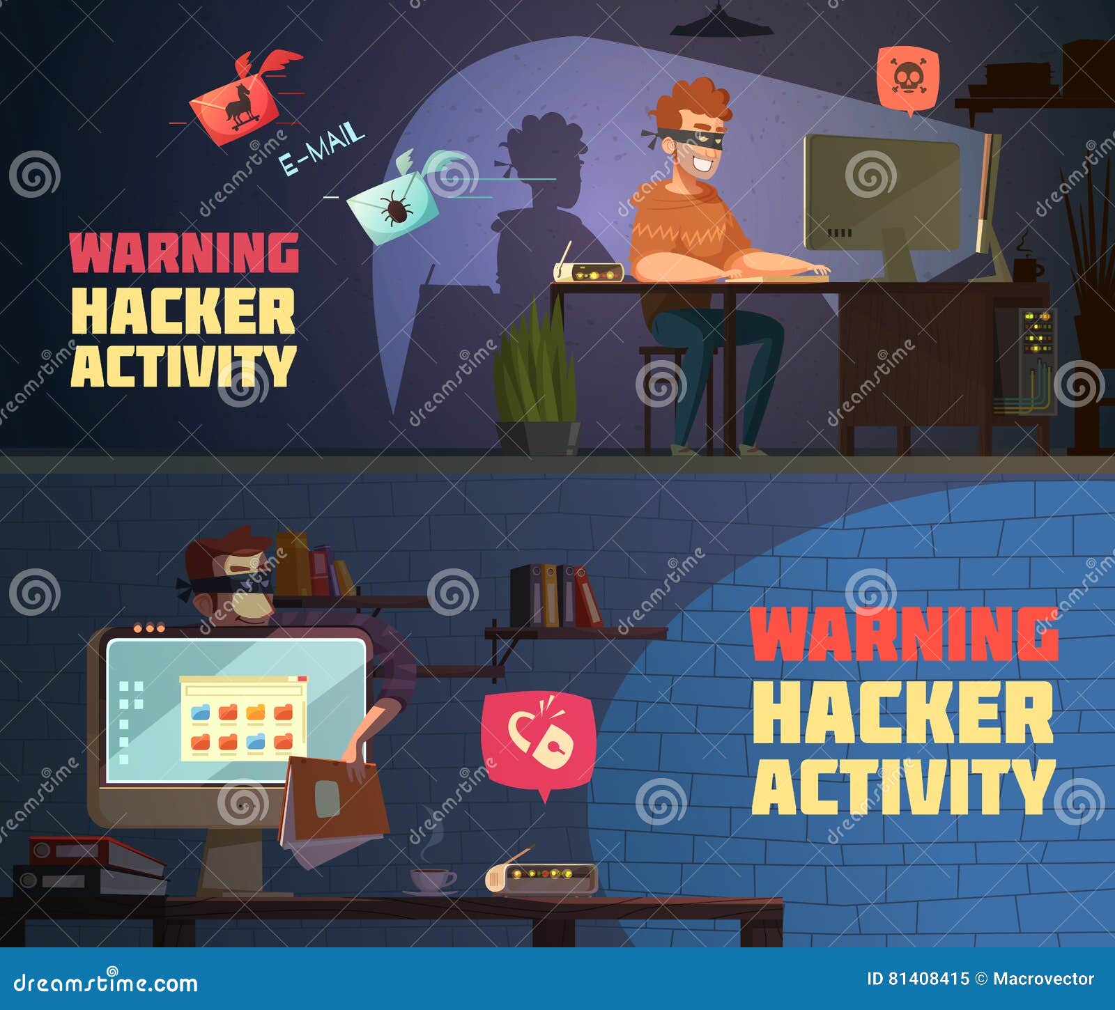 Hacker Activity Concept, Security Hacking, Online Theft, Criminals ...