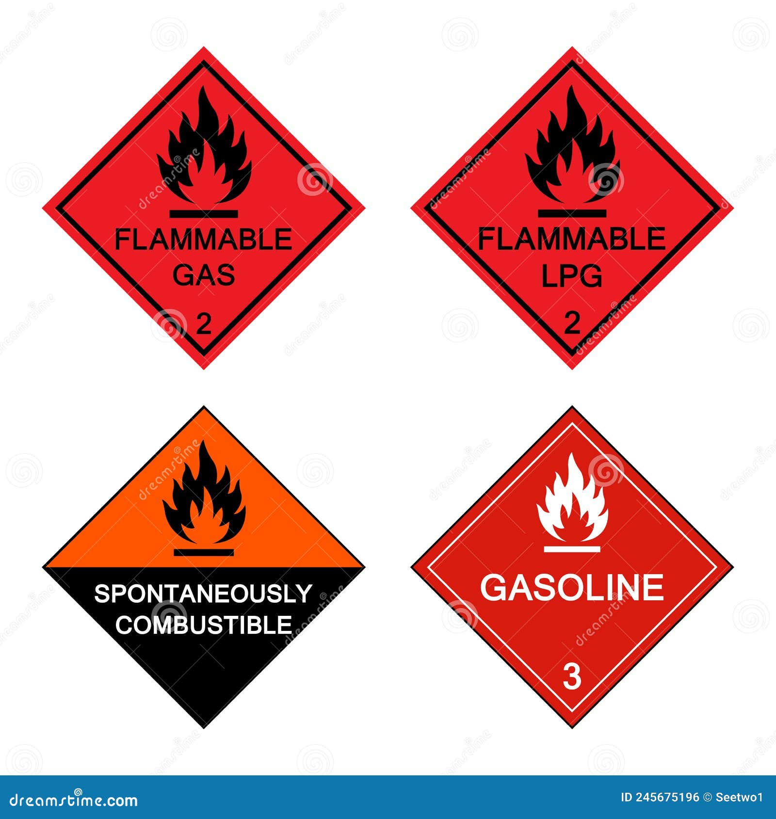 Warning Hazardous Chemical Danger Symbol Sign Isolate on White ...