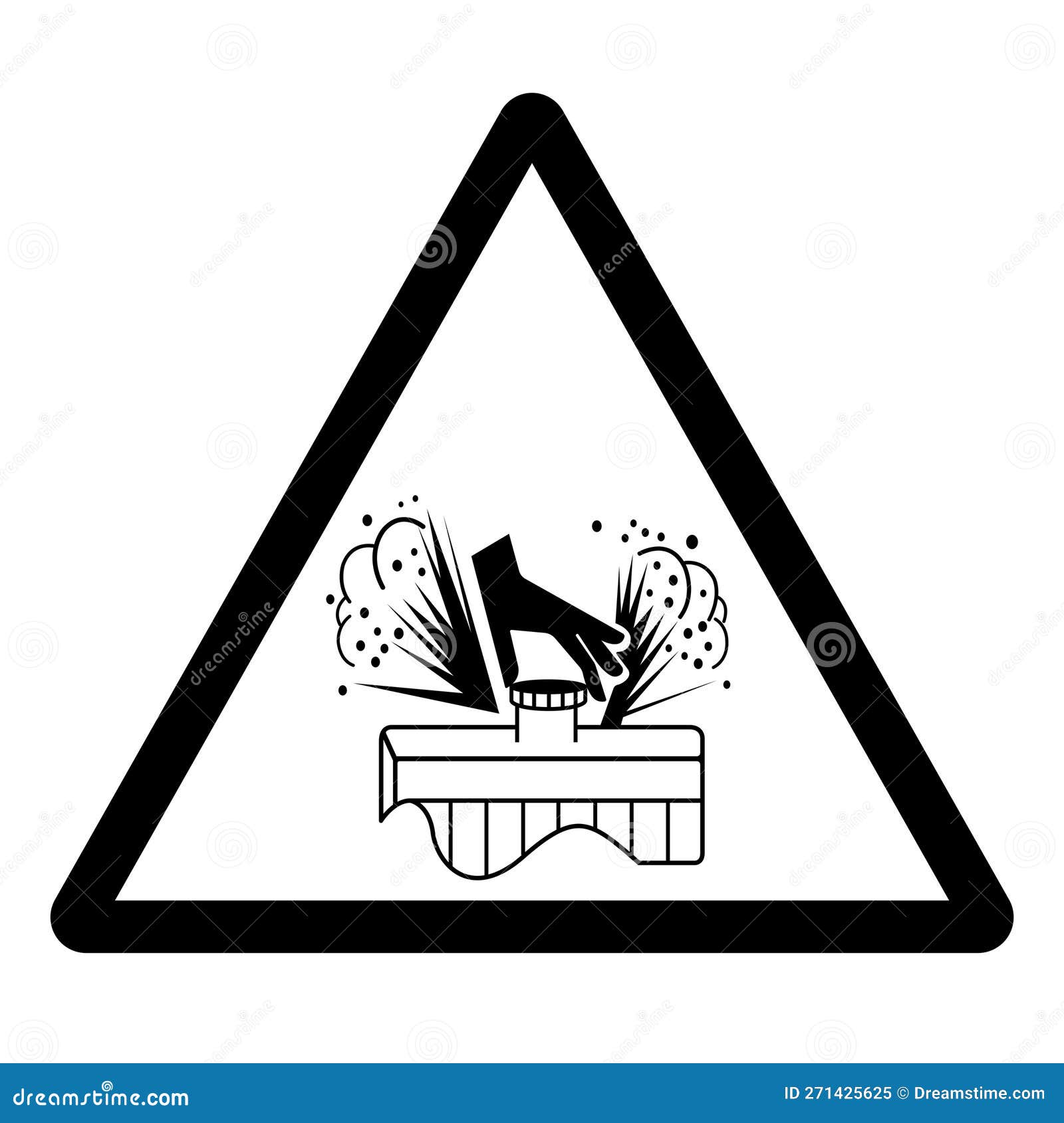Warning Hazardous Chemical Spill Symbol Sign ,Vector Illustration ...