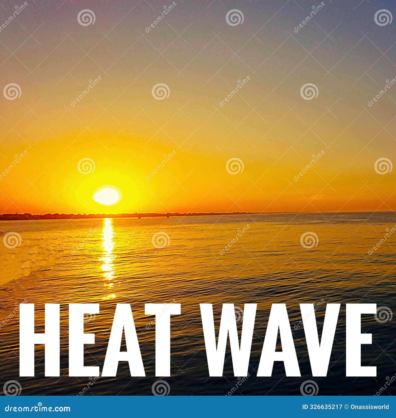 Warning Heat Wave Weather Article Page Header Illustration Stock Image ...