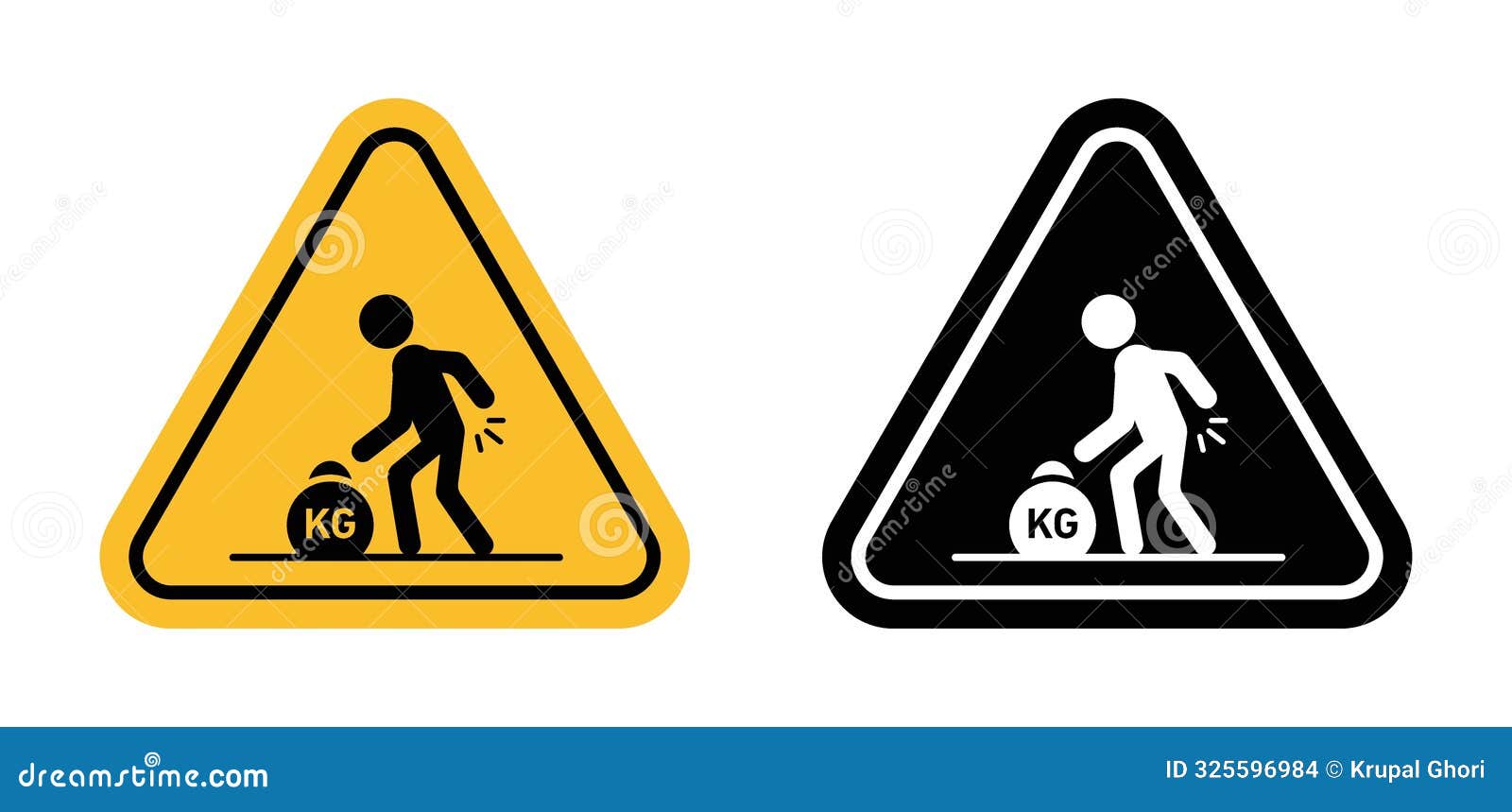 Warning about Heavy Object Handling Advising To Use Proper Lifting ...