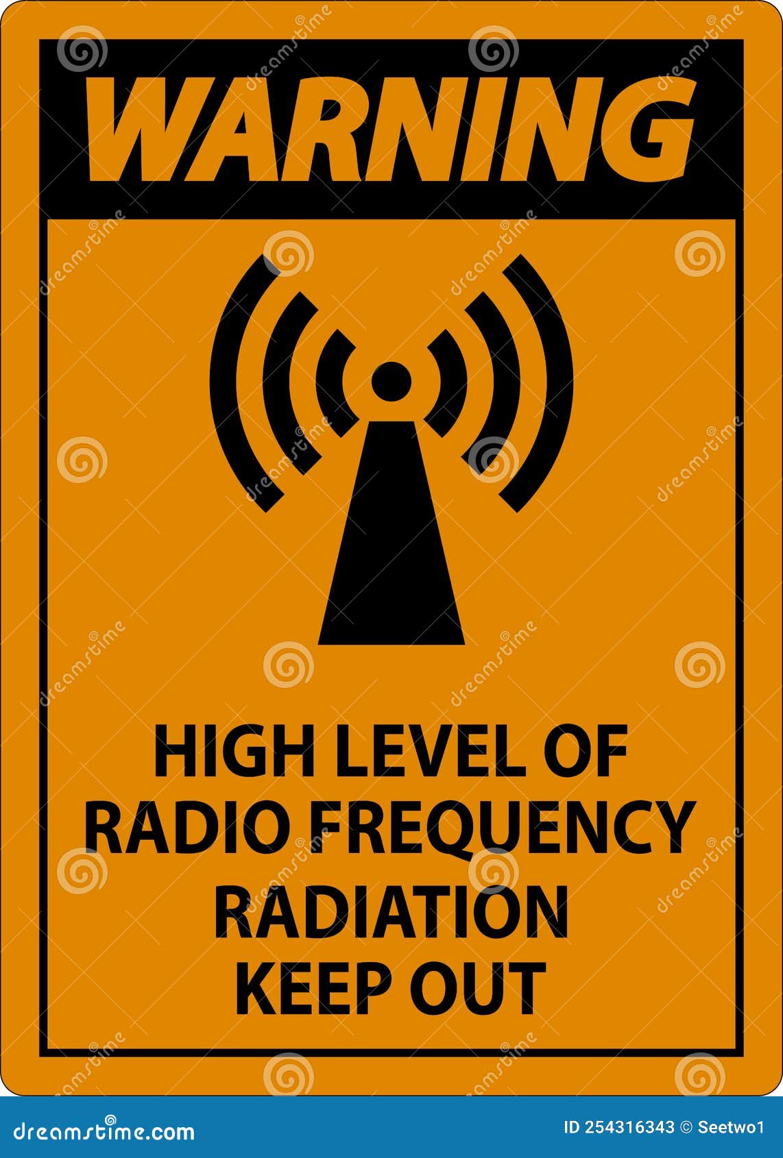 Rf Radiation Warning Signs