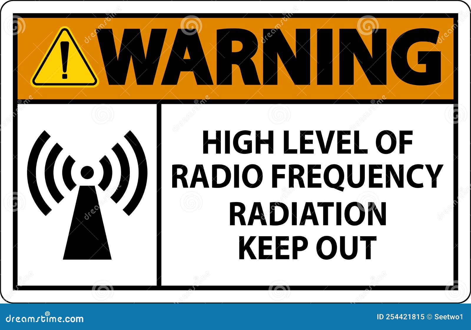 Warning High Surf Symbol Sign, Vector Illustration, Isolate On White ...