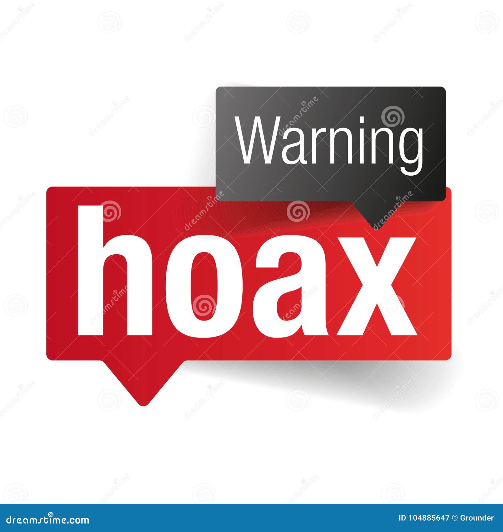 Hoax Warning Label Set Vector Illustration | CartoonDealer.com #127064956