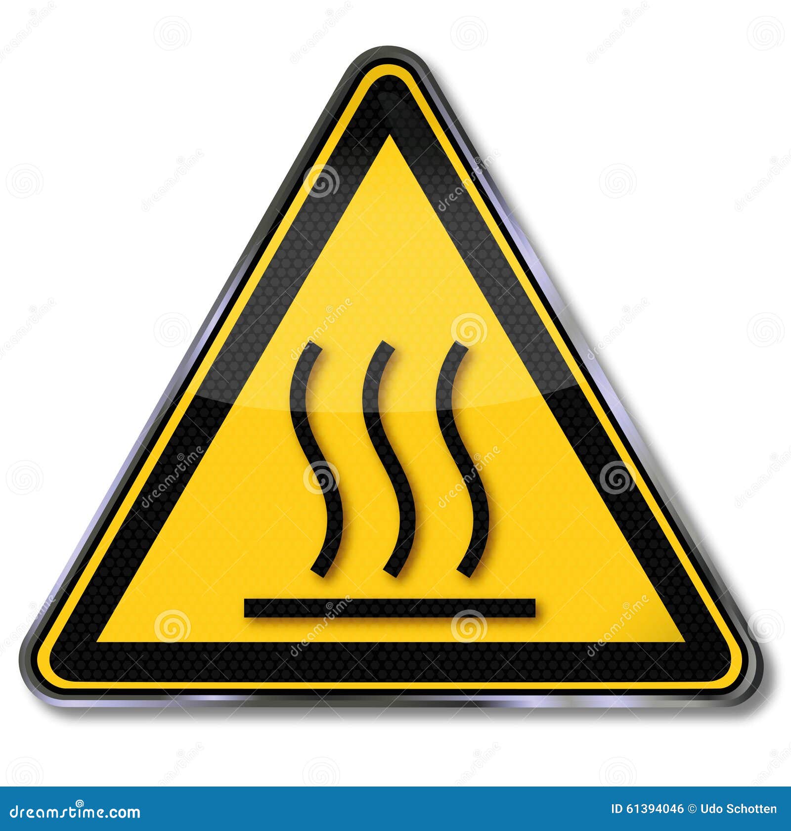 Hot Surface, Temperature Thermometr With Celsius Scale Icon. Stock ...