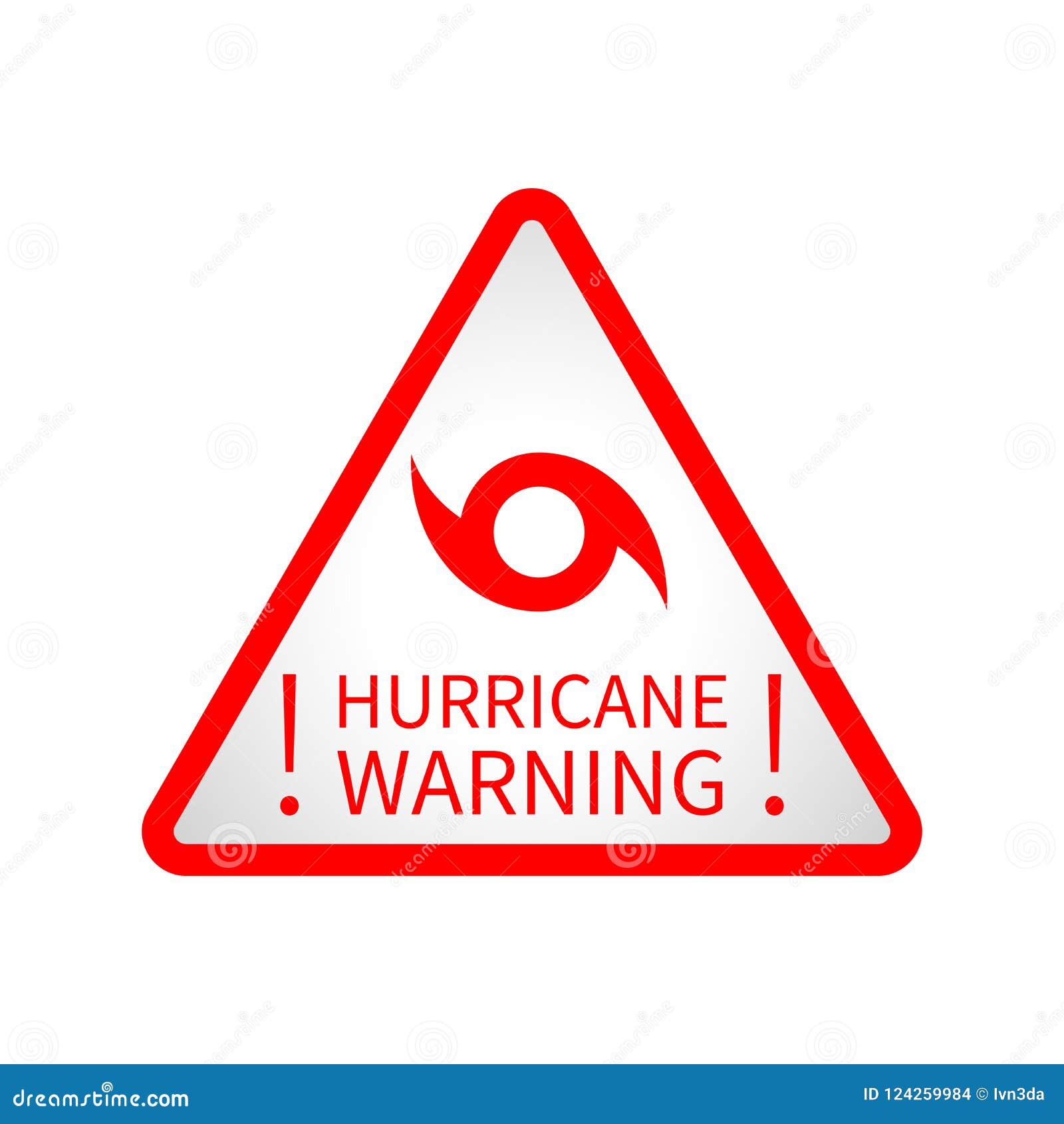Hurricane Road Signs, Danger Alert Vector Symbols | CartoonDealer.com ...