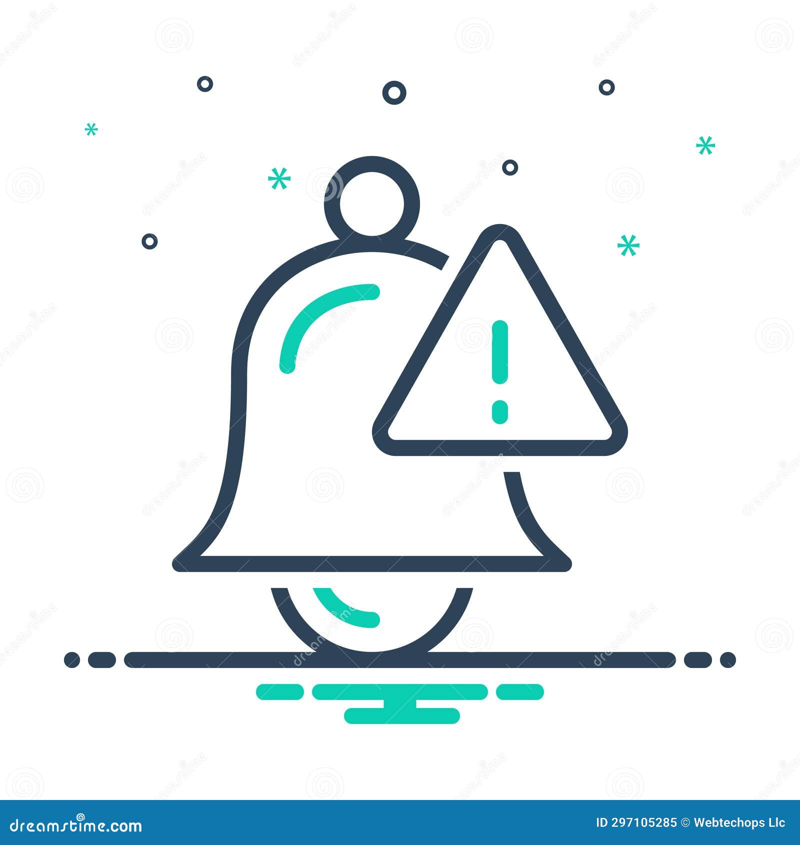 Mix Icon for Warning, Notifications and Attention Stock Vector ...