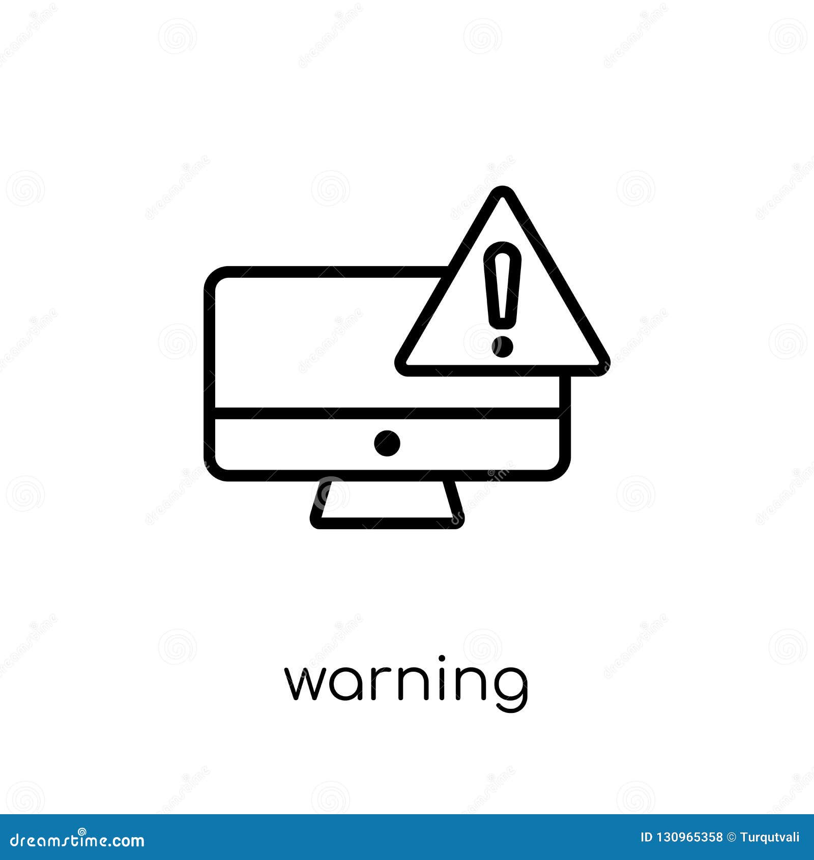 Warning Icon from Collection. Stock Vector - Illustration of line ...